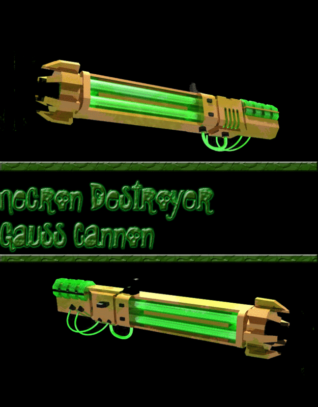 Necron Guass cannon by riandro on DeviantArt