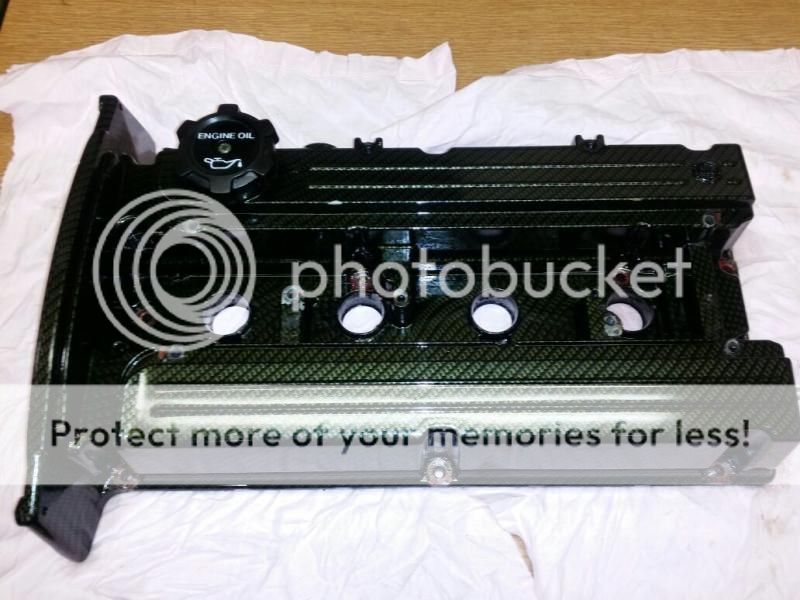 Carbon fibre dipped & candy red rocker covers | Lancer Register Forum