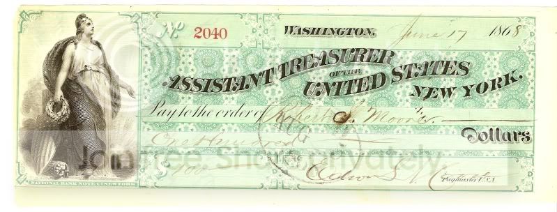 19th century intaglio checks | Page 2 | Coin Talk