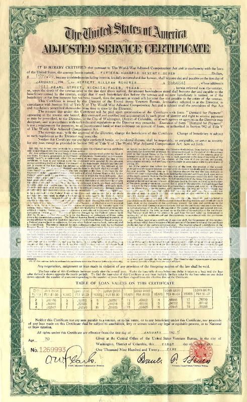 Adjusted Service Bonds | Coin Talk