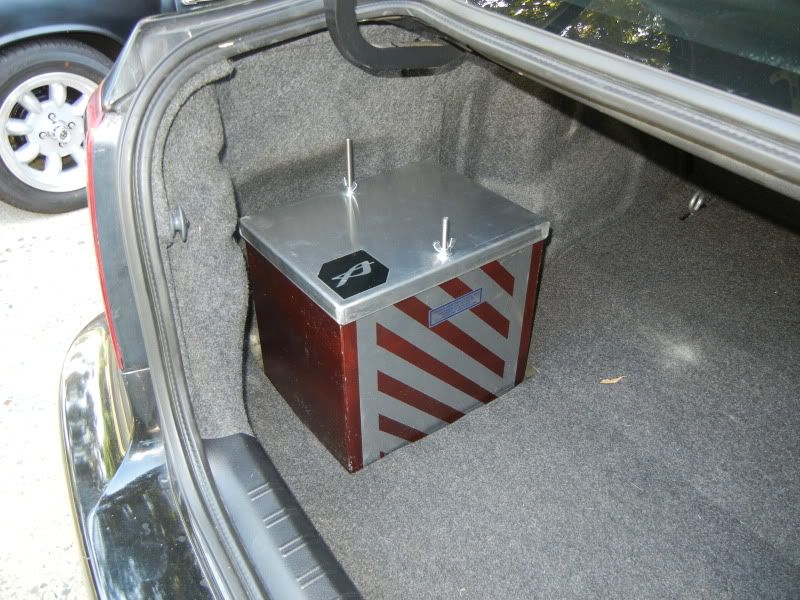 My trunk battery relocation with a little style, basic how-to, pics ...